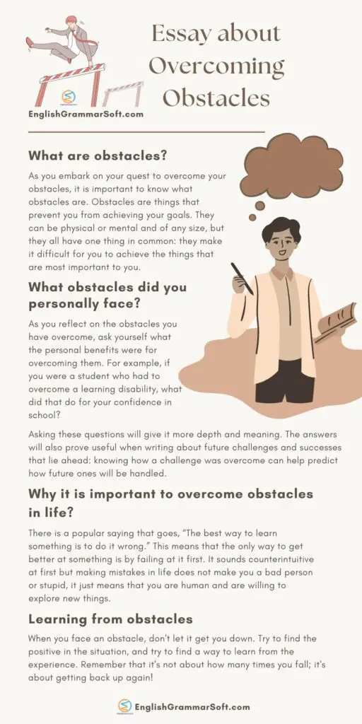 Essay about Overcoming Obstacles in Life - EnglishGrammarSoft Essay about Overcoming Obstacles in Life - EnglishGrammarSoft